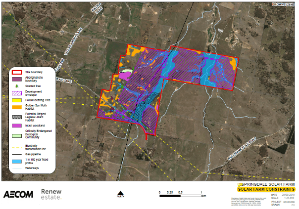 Constraints map of site – Sutton Solar Action Group